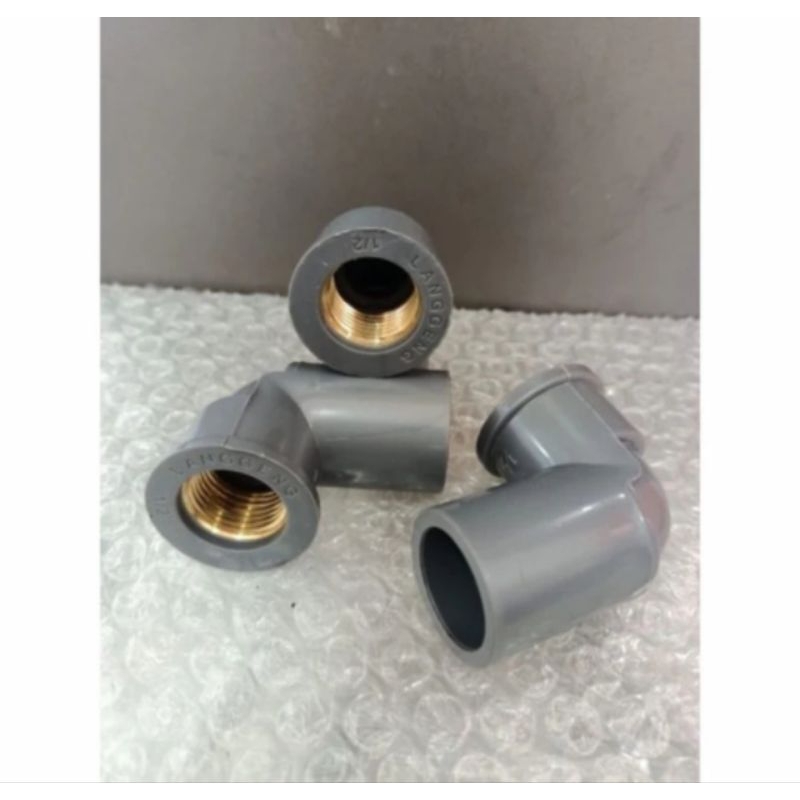 Jual Keni Knee PVC Drat Kuningan 1/2" 3/4" inch | Shopee Indonesia