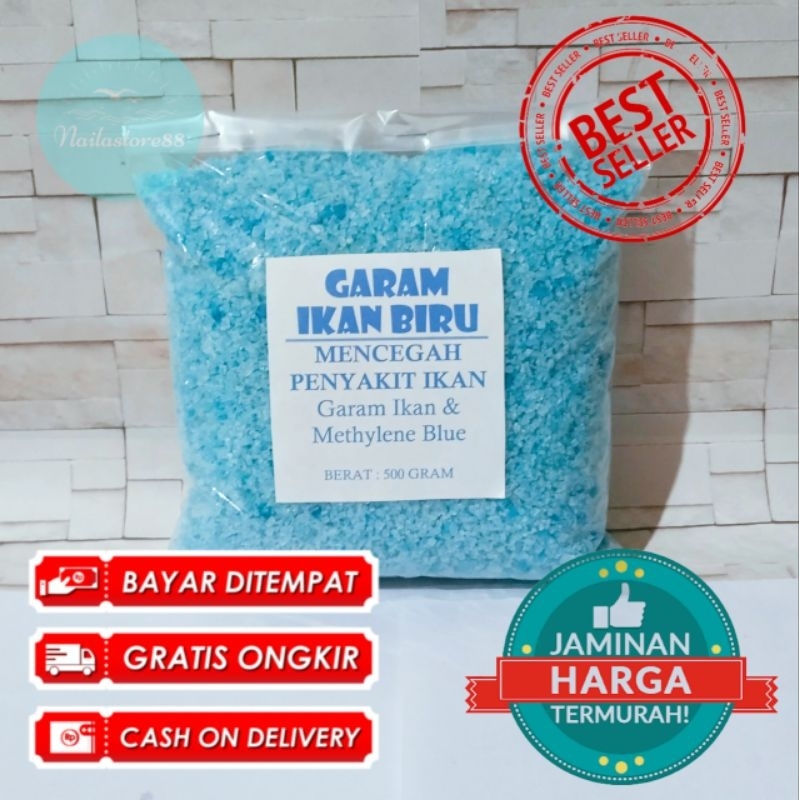 Jual GARAM GAREM IKAN BIRU / BLUE SALT 500 GR AQUARIUM KOLAM AQUASCAPE ...