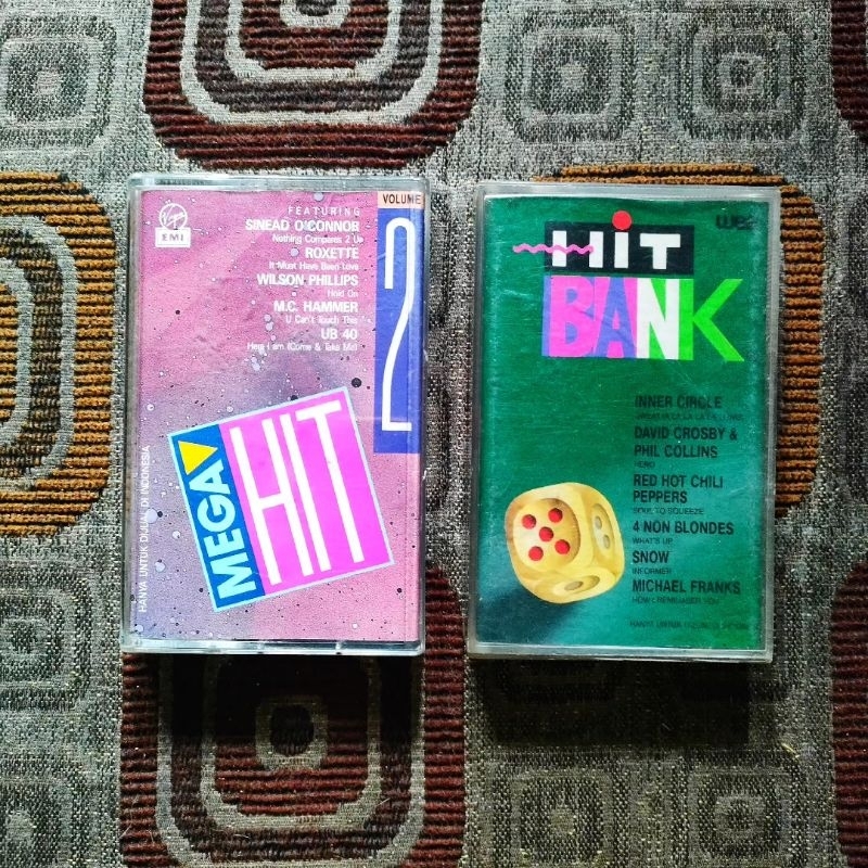 Jual Kaset pita kompilasi MEGA HITS VOL 2-HIT BANK VOL 5 ( TAKE ALL ) | Shopee Indonesia