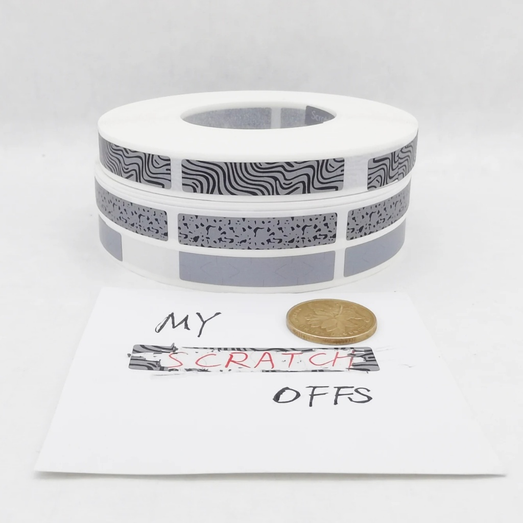 Jual 1000pcs Scratch Stiker, Scratch Off Pin Label Sticker Label ...
