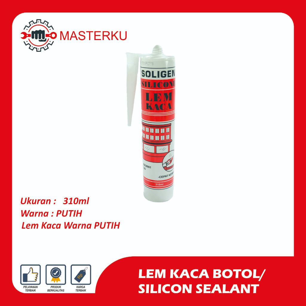 Jual Lem Kaca botol Sealant Aquarium Soligen Silicone / lem serbaguna ...
