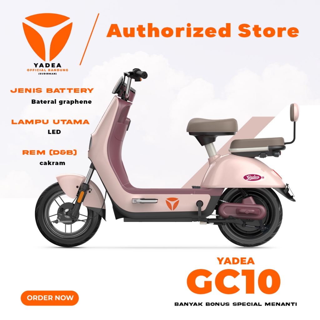 Jual (PENGIRIMAN LUAR KOTA BANDUNG) Sepeda Listrik Yadea GC10 | Yadea GC 10 | Yadea GC10 ...