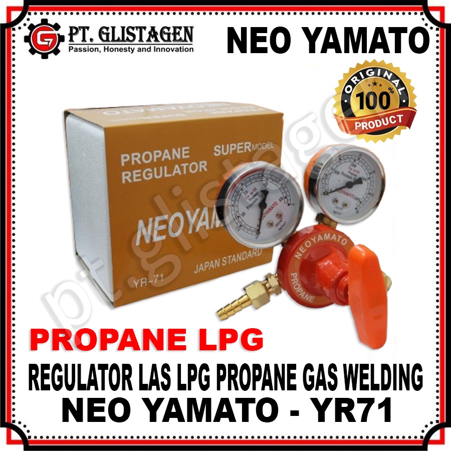 Jual NEO YAMATO YR-71 Regulator Las LPG Regulator Las PROPANE Gas LPG ...