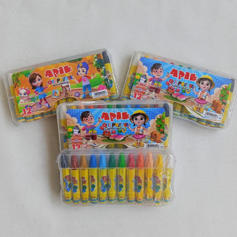 Jual Crayon Apik Isi 12 Warna | Shopee Indonesia