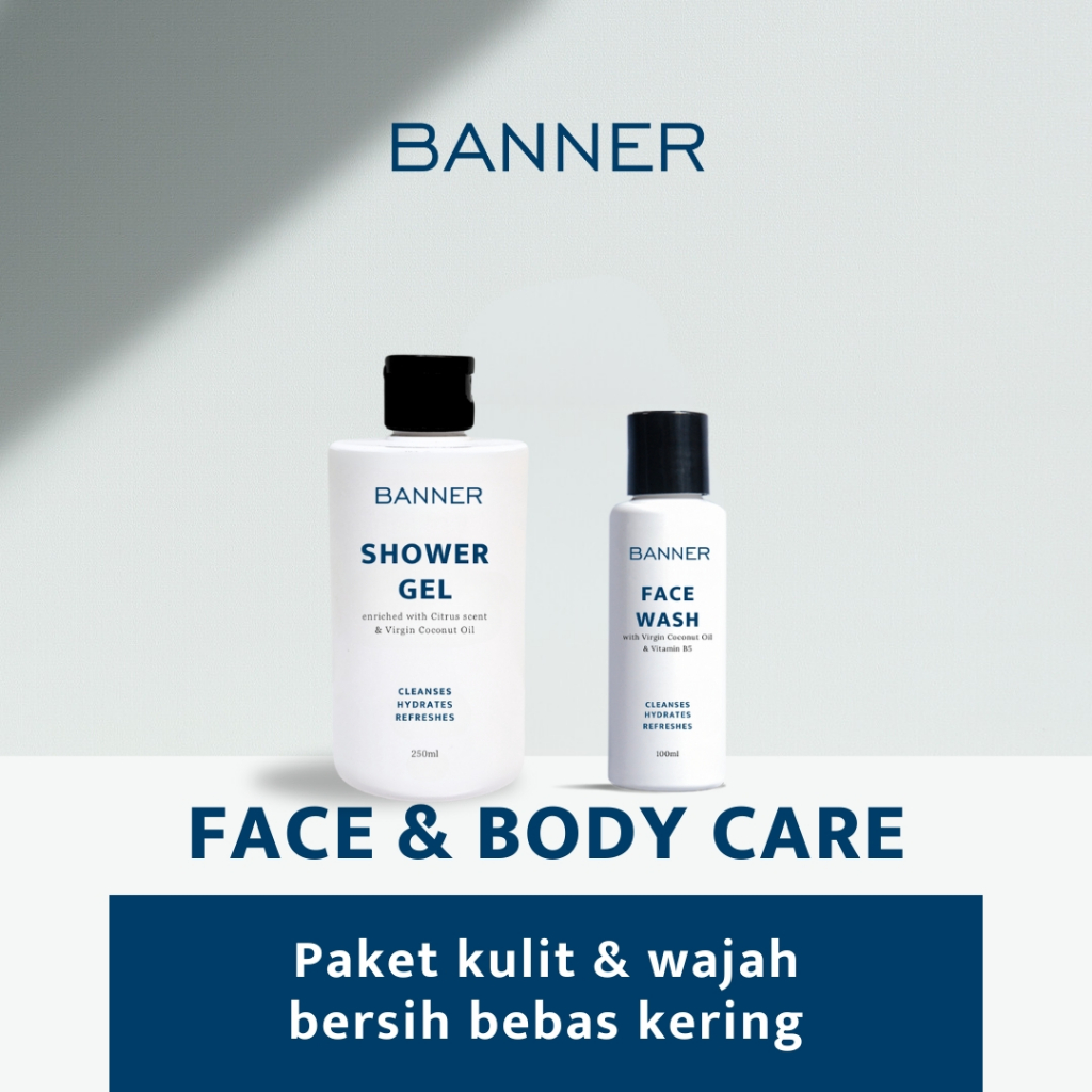 Jual Banner Face & Body Care (Sabun Muka & Sabun Mandi Natural ...