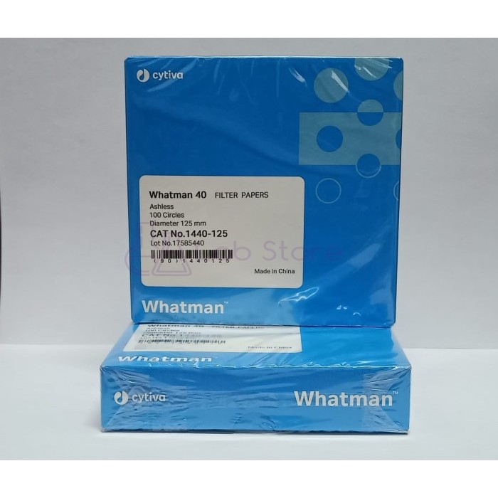 Jual Whatman Filter Paper 1440-125 Kertas Saring no. 40 dia 125 mm ...