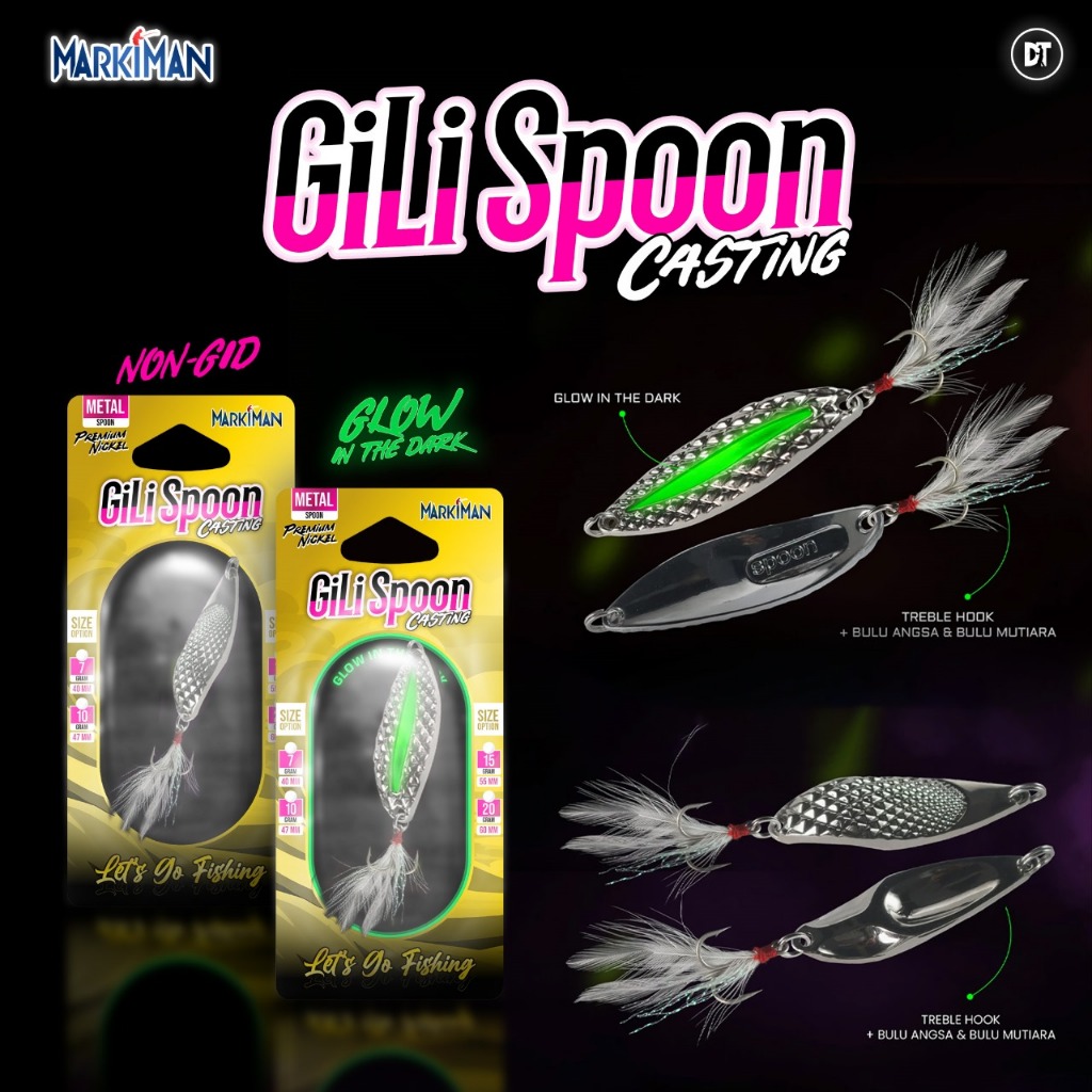 Jual Umpan Spoon Gili Markiman 7gr 10gr 15gr 20gr Lure Casting GID ...