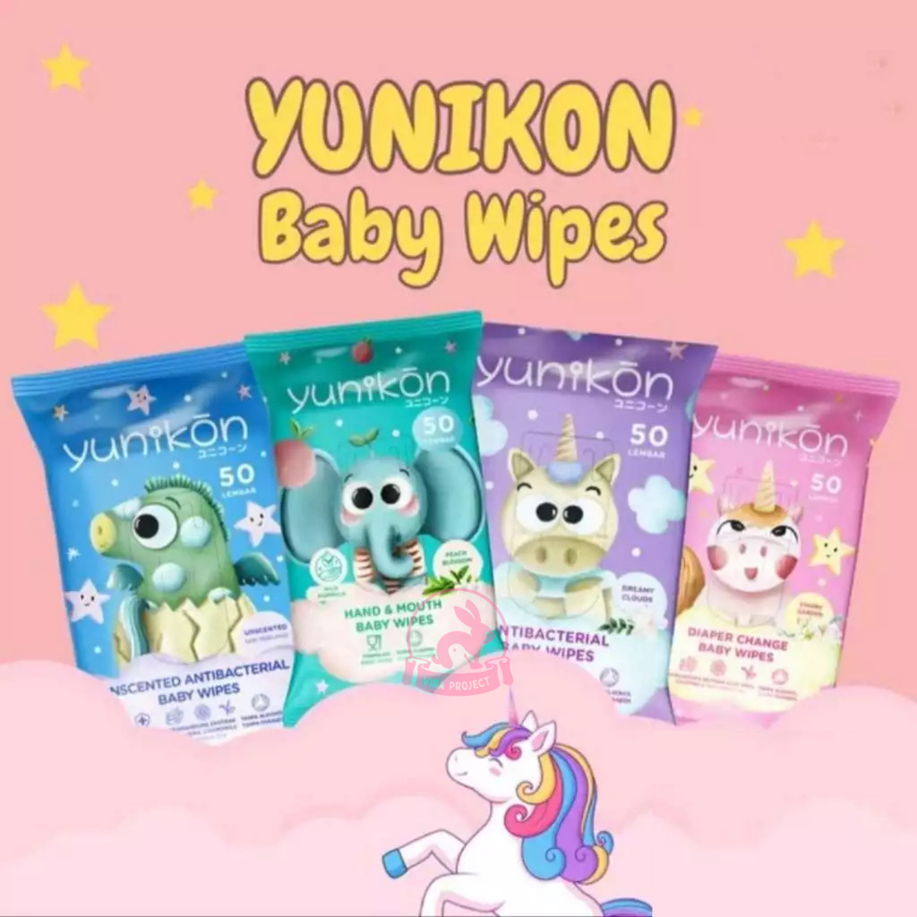 Jual YUNIKON TISU BASAH ANTIBACTERIAL DIAPER CHANGES HAND MOUTH ...