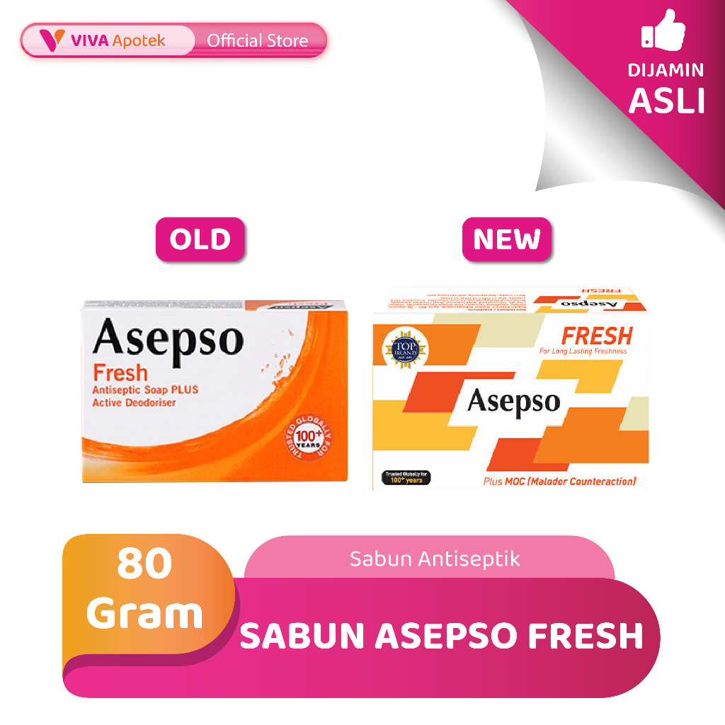 Jual Asepso Fresh Sabun Antiseptik (80 Gram) | Shopee Indonesia