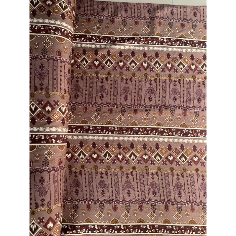 Jual Kain Rayon Armor Premium Motif Etnict Coklat/Kain Rayon Premium ...