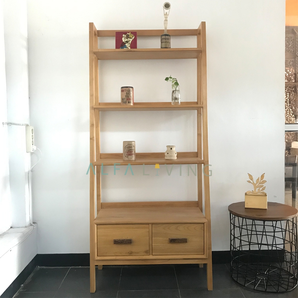 Jual Sakura - Bookcase, Rak Buku Sungkai, Rak Buku Minimalis, Rak ...