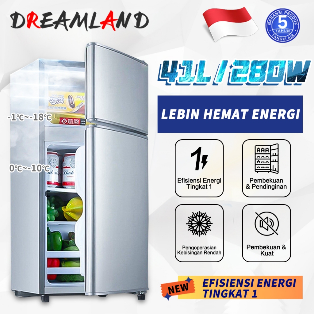 Jual Lemari Es Kulkas 2 Pintu Lemari Es Kapasitas 42 Liter (Kulkas ...