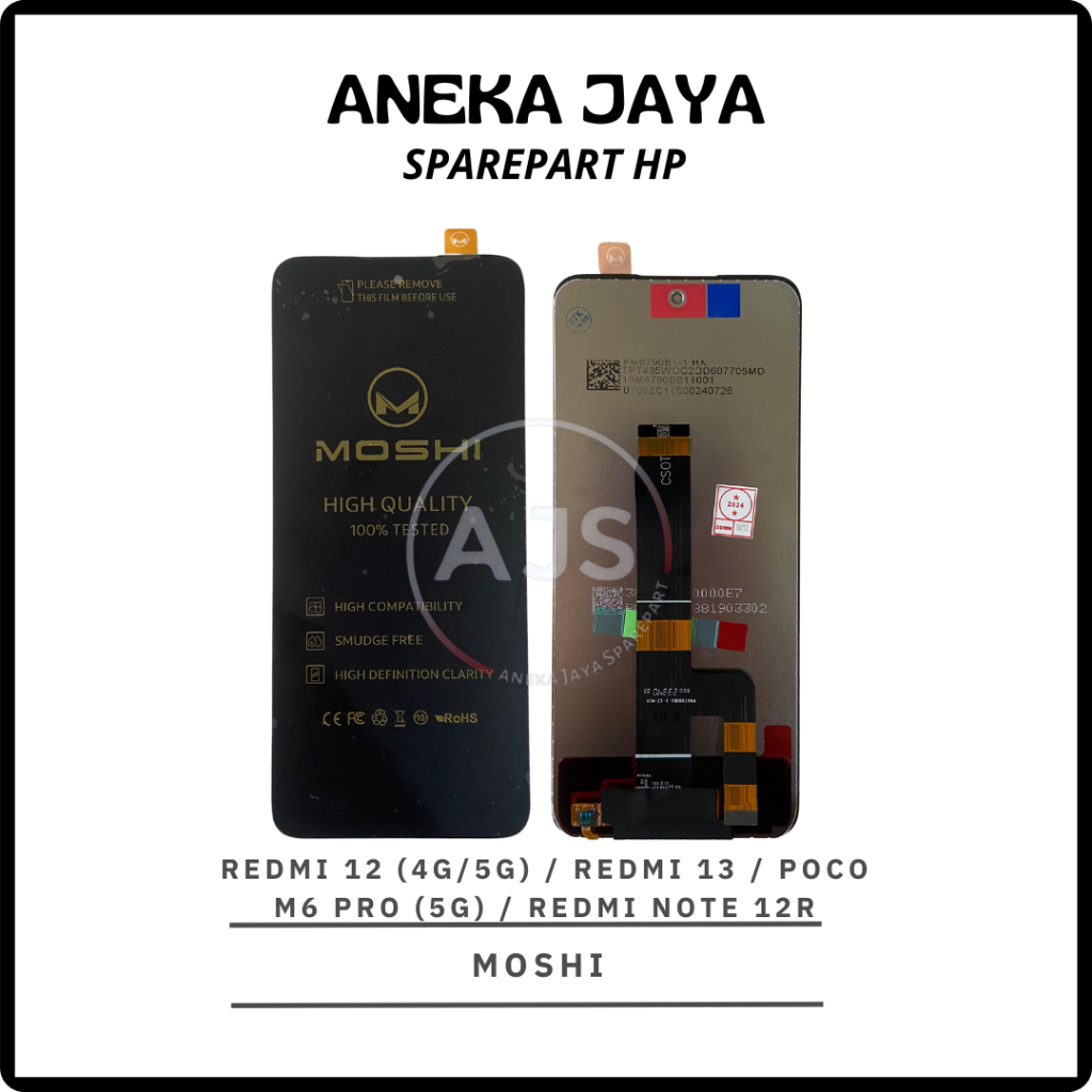 Jual AJS LCD TOUCHSCREEN REDMI 12 (4G/5G) / REDMI 13 / POCO M6 PRO (5G) / REDMI NOTE 12R ...