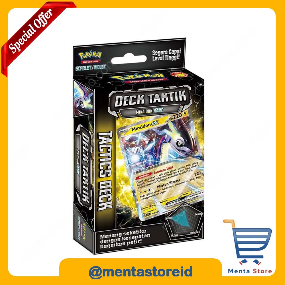 Jual Kartu Pokemon TCG - Deck Taktik Miraidon ex svTR - Starter Deck Pokemon Game Kartu Koleksi ...