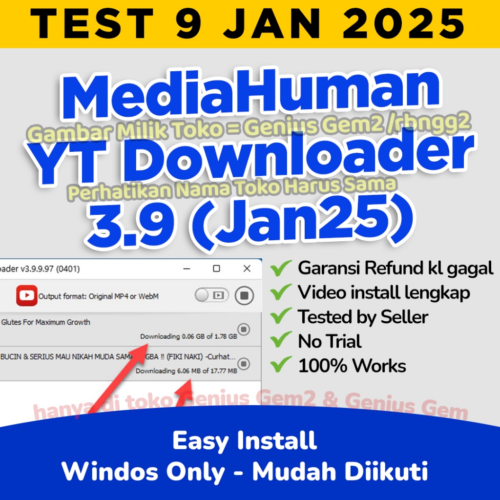 Jual MediaHuman Youtube Downloader | Shopee Indonesia
