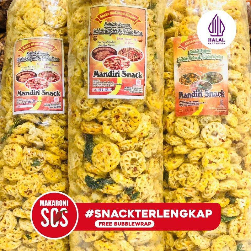 Jual 500GR | 1/2KG Kerupuk Seblak Rafael Rasa Pedas Kencur Kerupuk ...