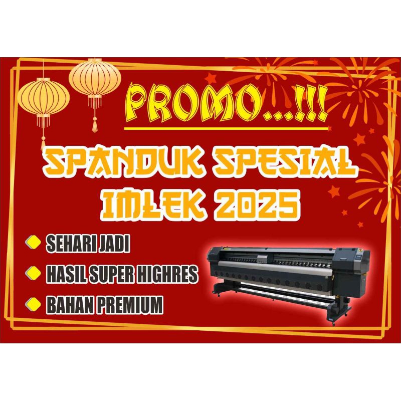 Jual Spanduk IMLEK 2025 Banner IMLEK Tahun Baru Cina 2025 Flexy 280 ...