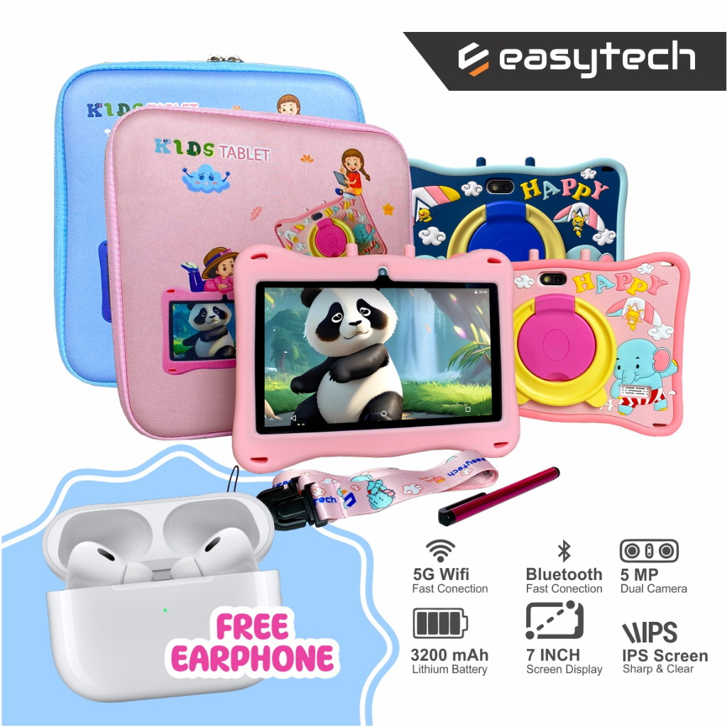 Jual EASYTECH BUNDLING Edition Tablet Android Anak E-13 IPS Screen 7 Inch/Tablet Study Kids ...