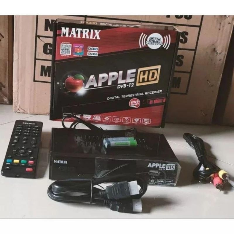 Jual MATRIX SET TOP BOX APPLE MERAH DVBT2 HD / STB TV DIGITAL | Shopee ...