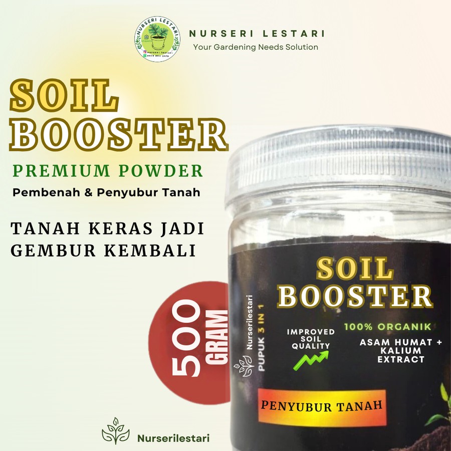 Jual SOIL BOOSTER Humid Acid Bubuk Pembenah Tanah Penyubur Tanah Pupuk ...