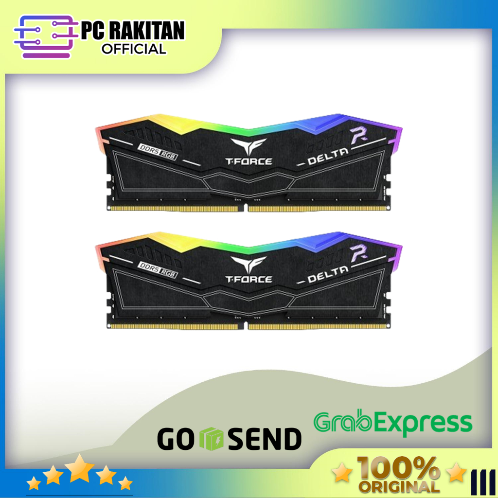Jual TEAM T-FORCE DELTA RAM LONGDIMM DDR5 16GB (8GBX2) 6000MHZ RGB ...