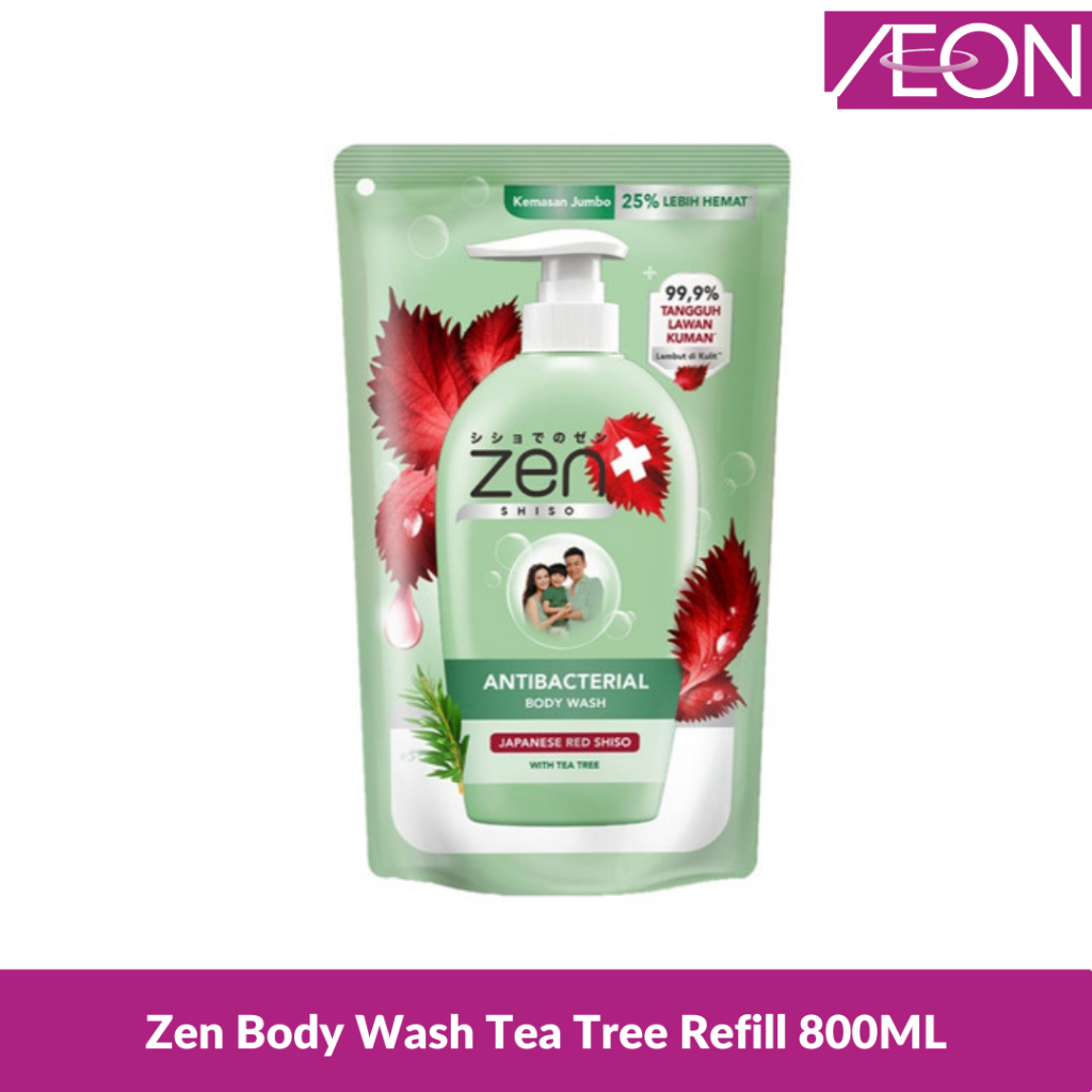 Jual Zen Body Wash Tea Tree Refill 800ML | Shopee Indonesia