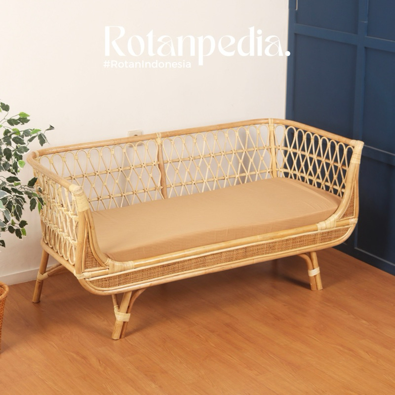Jual (Luar Jawa) Sofa Banch Rotan Minimalis 3 Seater / Sofa Tamu ...