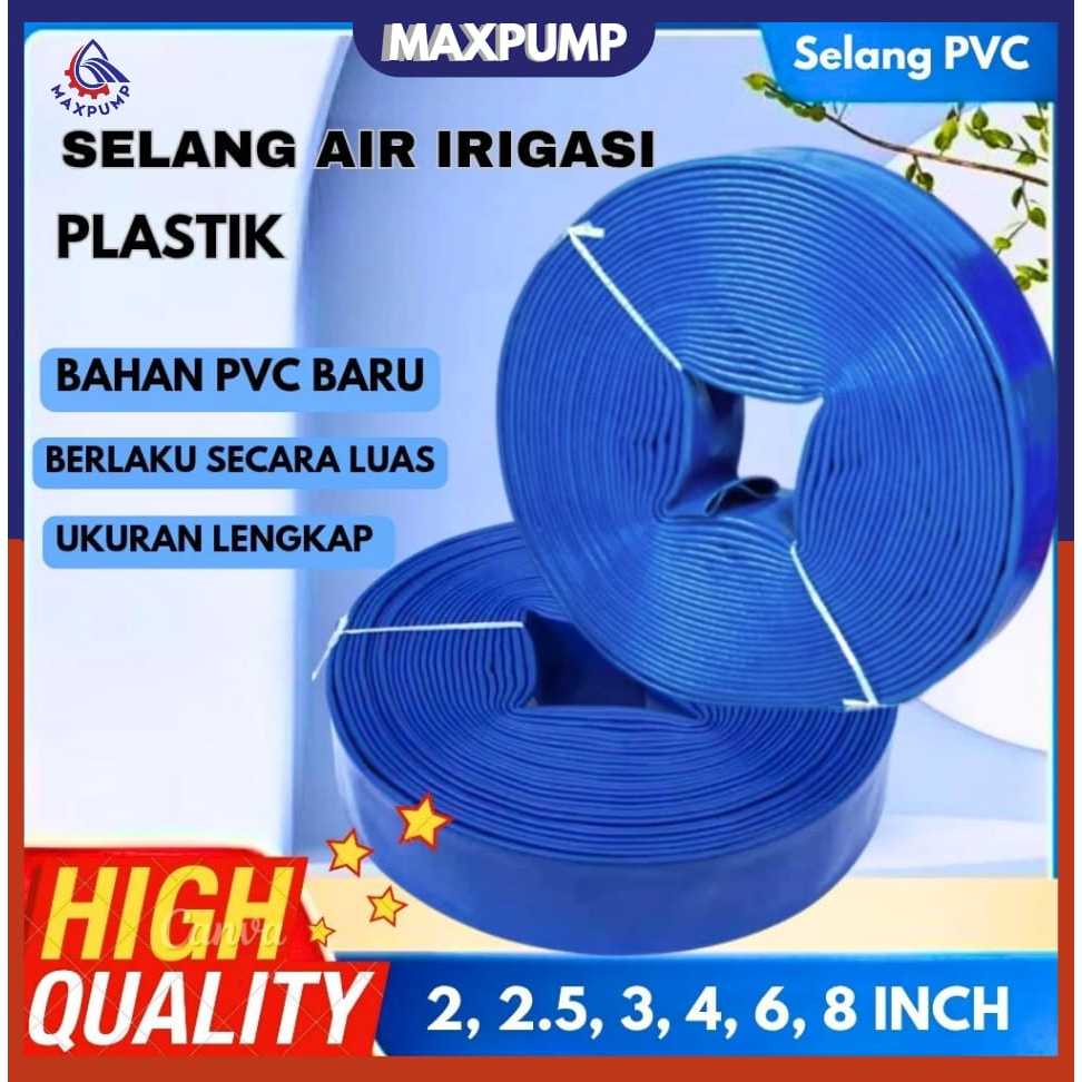Jual MAXPUMP Selang Air Karet Terpal Selang Pembuangan Water Hose 25M ...