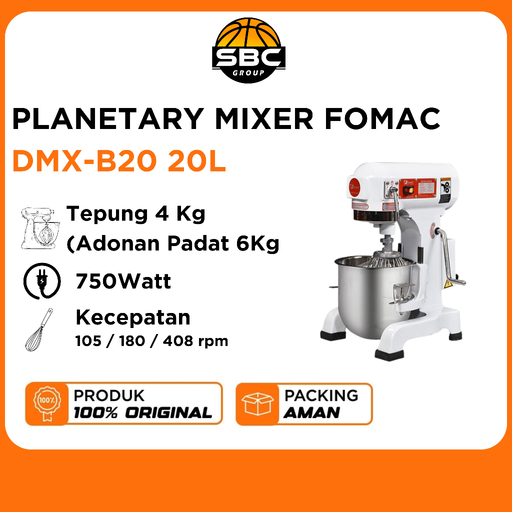 Jual PLANETARY MIXER FOMAC DMX-B20 20L | Shopee Indonesia