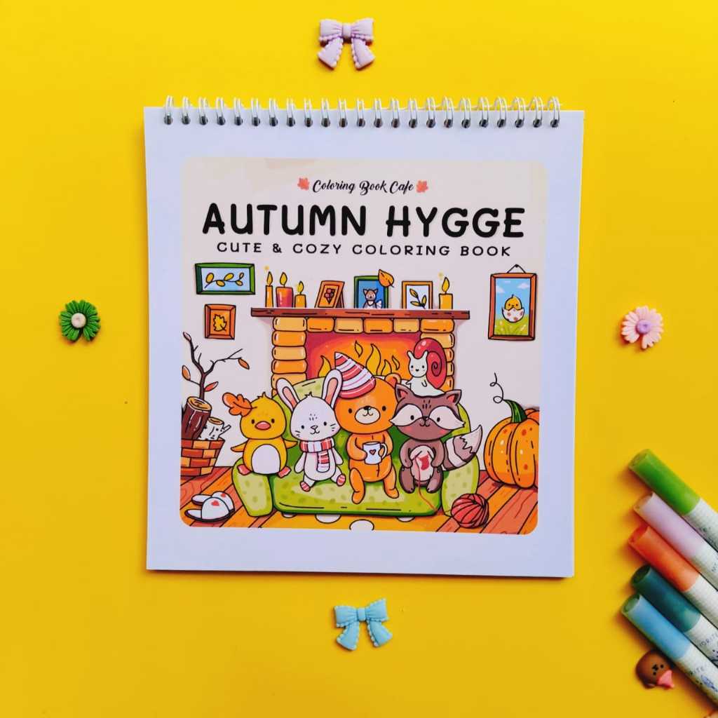 Jual Autumn Hygge Cute and Cozy Coloring Book - Buku Mewarnai Anak ...