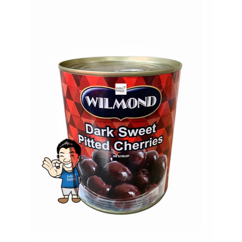 Jual Wilmond Dark Sweet Pitted Cherries In Syrup Canned- Cherry Ceri ...