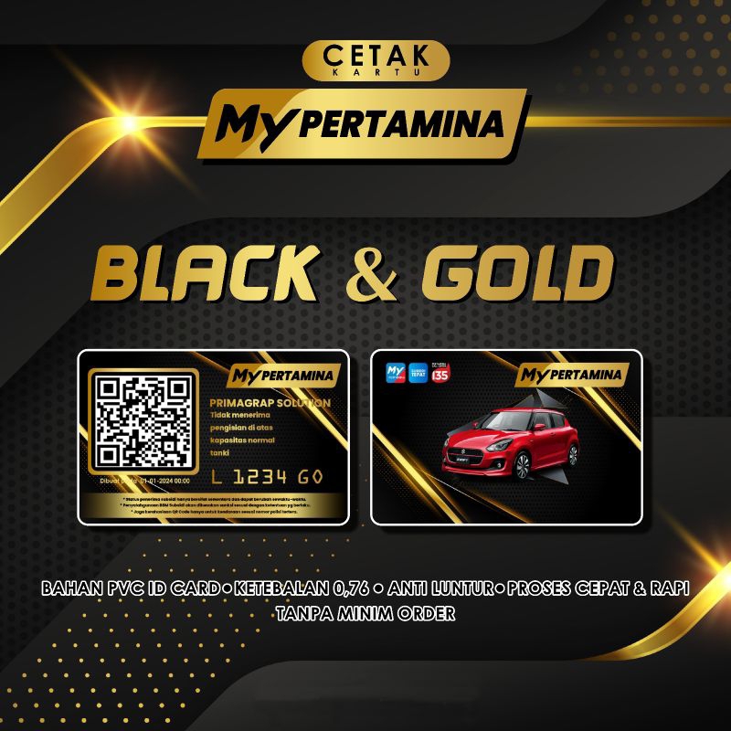 Jual KARTU MY PERTAMINA / BARCODE PERTAMINA EDISI BLACK GOLD | Shopee Indonesia