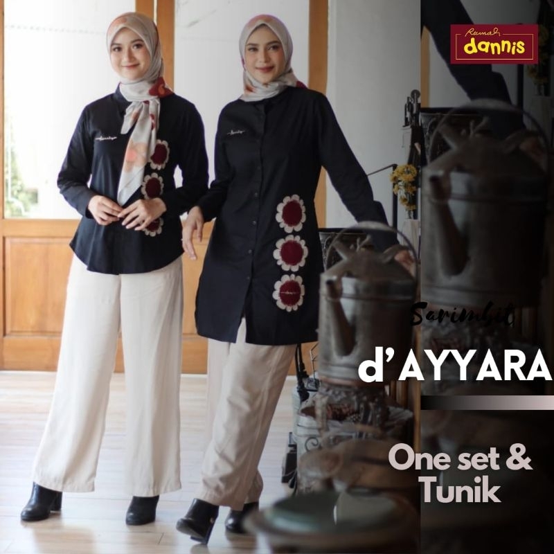 Jual NEW ARRIVAL D AYARA BLOUSE DAN ONE SET BY DANNIS COLLECTION | Shopee Indonesia