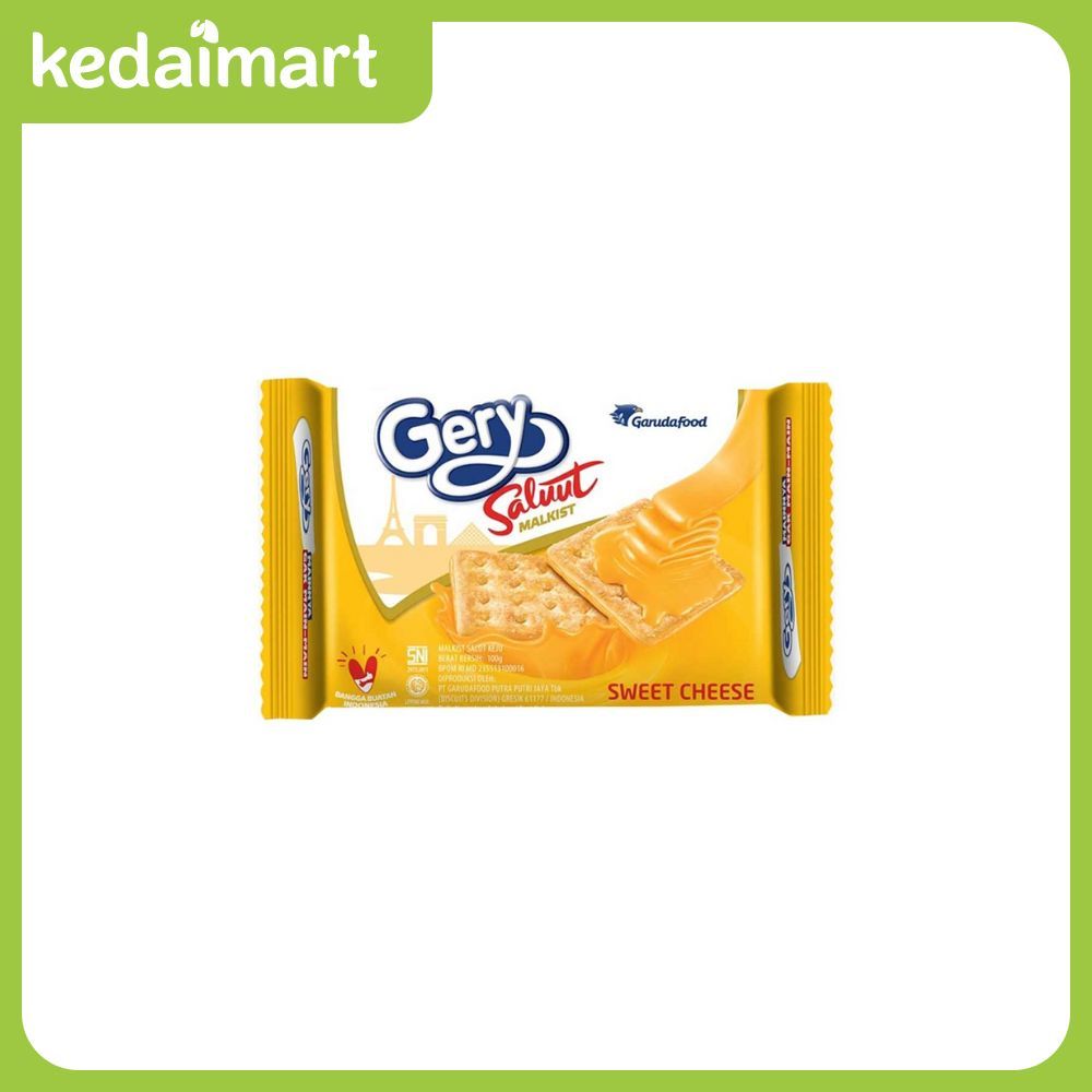 Jual Gery Saluut Malkist Sweet Cheese Family Pack 100 Gram | Shopee ...