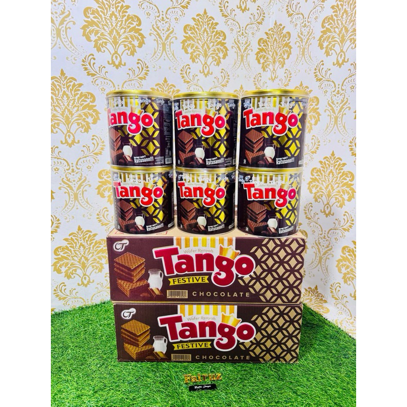 Jual HARGA AMBYAR WAFER TANGGO TANGOKALENG COKLAT 1 DUS 6 KALENG UKURAN ...