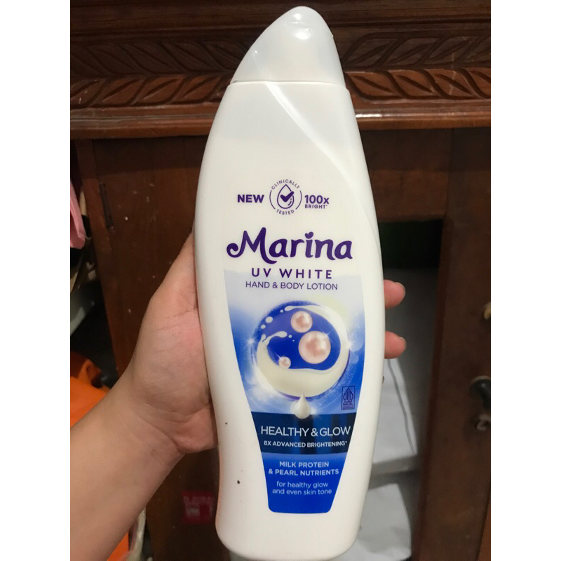 Jual handbody marina warna biru kemasan 460ml | Shopee Indonesia