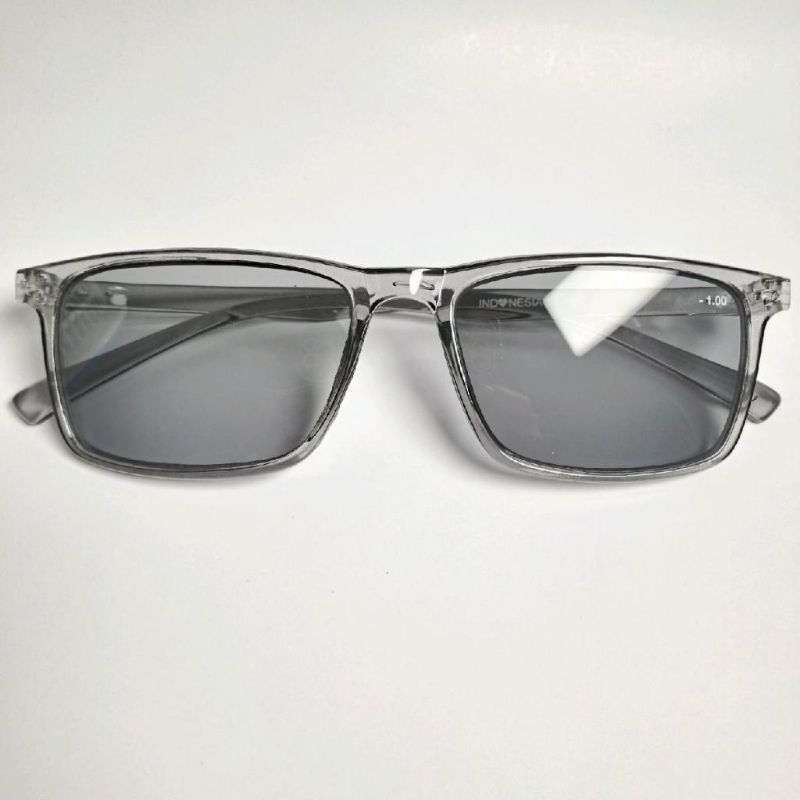 Jual Kacamata Minus Rabun Jauh Frame Kotak Besar Kaca Abu-abu Redup ...