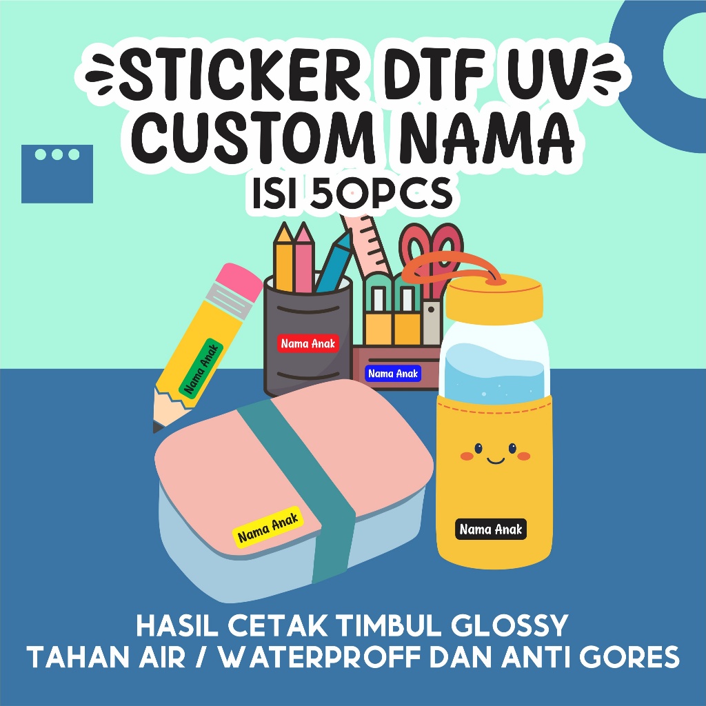 Jual Sticker DTF UV - sticker barang sticker perabot stiker waterproff ...