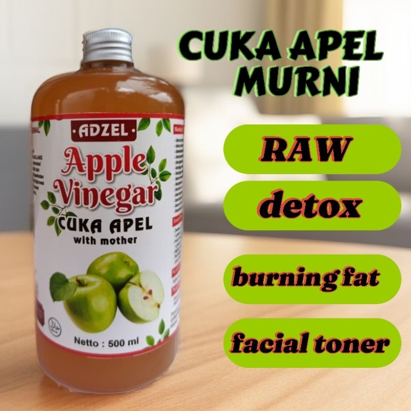 Jual Cuka Apel 500 ml original - apple cider vinegar - cuka apel murni ...