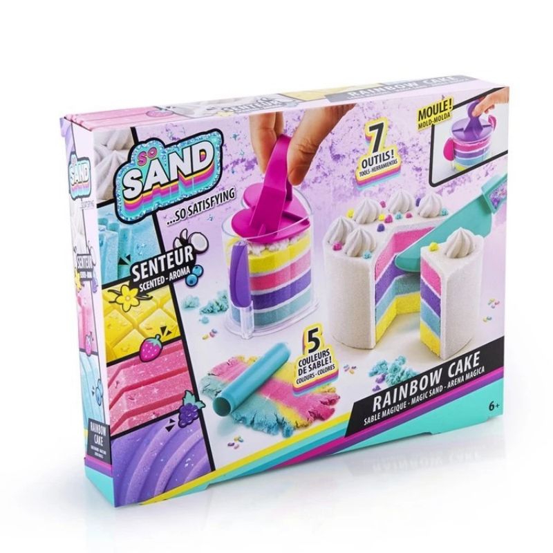 Jual Canal Toys Rainbow Cake - Mainan Pasir Kinetik Anak Warna Warni ...