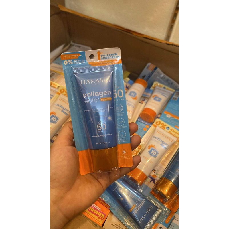Jual Hanasui Collagen Water Sunscreen SPF 50 pa+++ | Shopee Indonesia