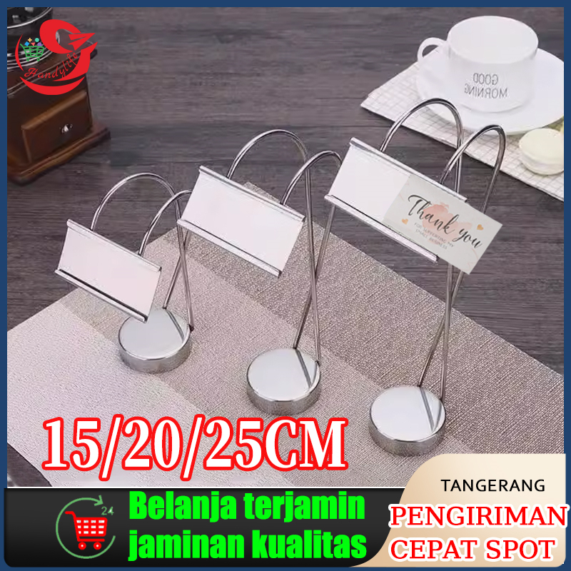Jual Price Tag Holder Kartu harga Table Number Holder Klip Kartu ...