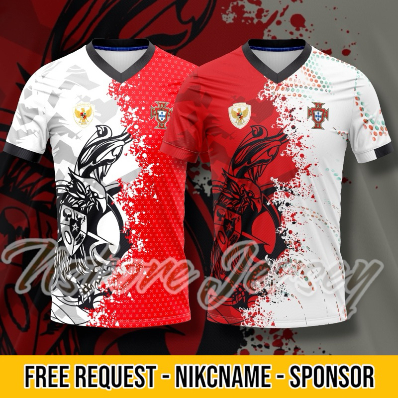 Jual Jersey Kombinasi INDONESIA X PORTUGAL 2025 FREE NAMSET | Shopee ...