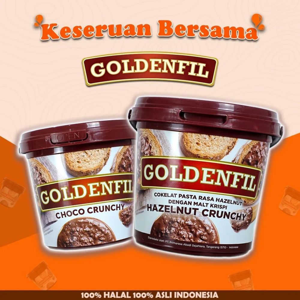 Jual GOLDENFIL Selai Rasa Kemasan REPACK 250 Gram | Shopee Indonesia