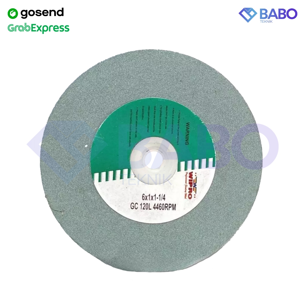Jual Wipro Batu Gerinda Hijau 6 inch GC80L GC120L/ Batu Asah Duduk 6 ...