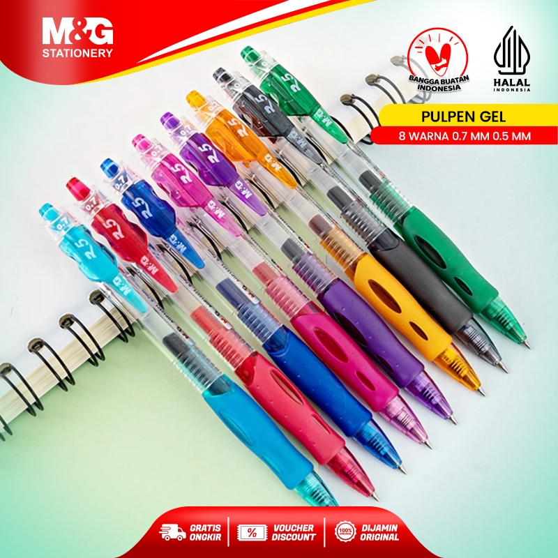 Jual M&G Pulpen Gel Retractable Anti Luntur Hasil Tulisan Rapi Gel Pen ...