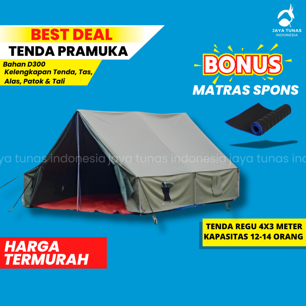 Jual Tenda regu 3x4 - Tenda pramuka 3x4 - Tenda pramuka - Tenda barak ...