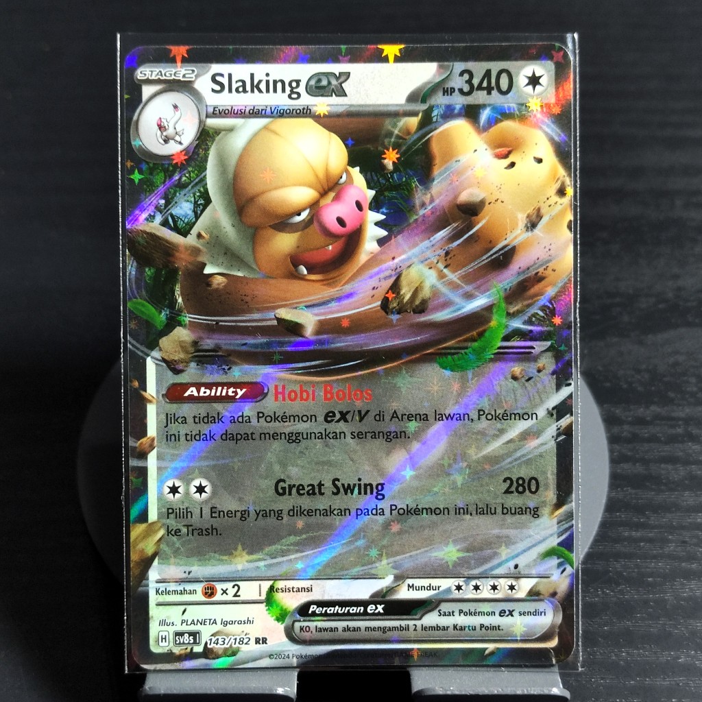 Jual Slaking EX RR Pokemon BENING KARTU TCG INDONESIA ( Sleeve ...
