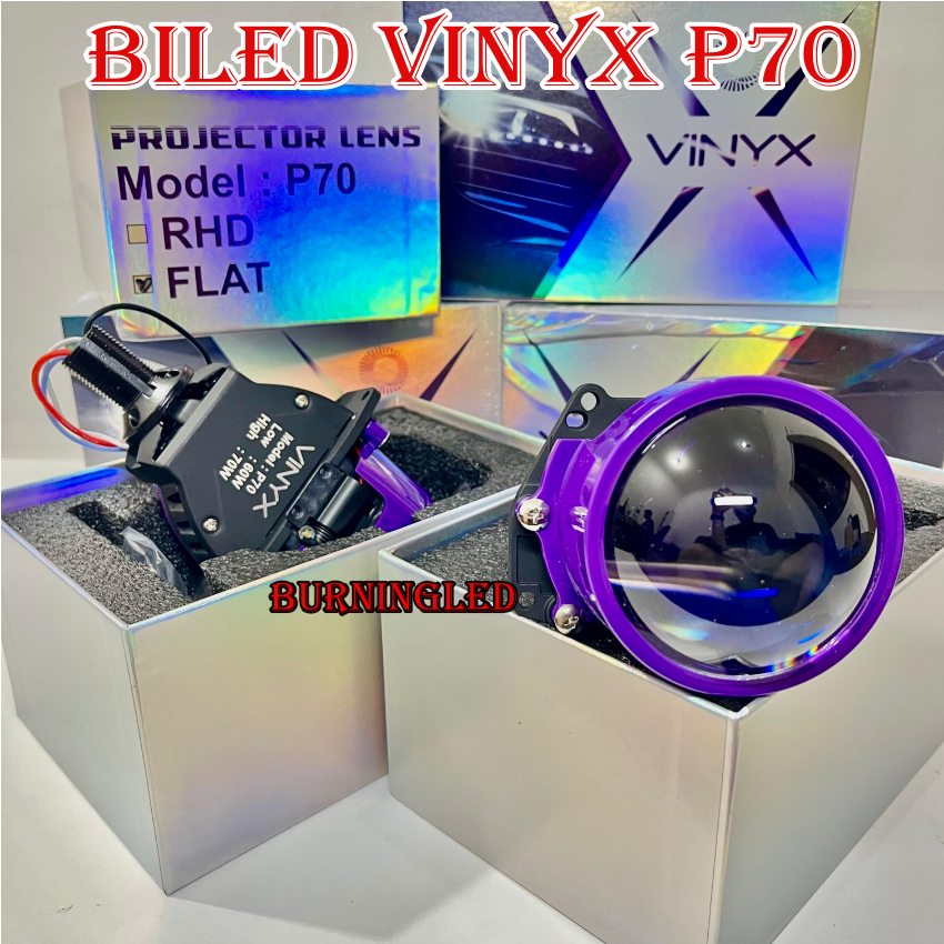 Jual ORIGINAL BILED PROJIE PROJECTOR MOBIL VINYX P70 3 INCHI PURPLE ...