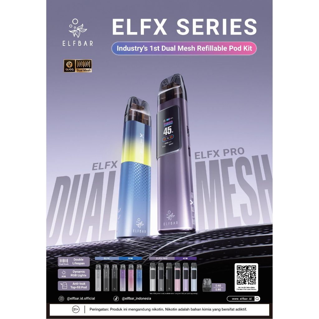 Jual Pod ELF X Pro Kit 45 Watt | Shopee Indonesia